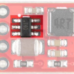 SparkFun BabyBuck Regulator Breakout-3.3V (AP63203)- Regulate power- 2A synchronous buck converter- wide input 3.8V-32V- high-efficiency step-down DC/DC conversion- low profile 0.4in x 0.5in footprint