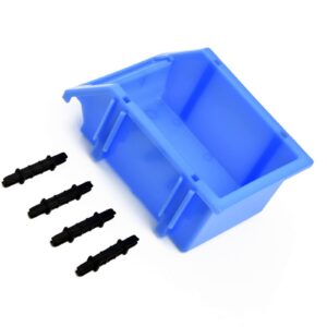 stackable storage box stackable storage bins stacking bin storage containers rack organizer bin tool boxes garage bin stackable bins for tool hardware (blue)