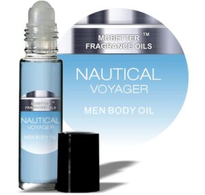 mobetter fragrance oils nautical voyager men cologne body oil 1/3 oz roll on