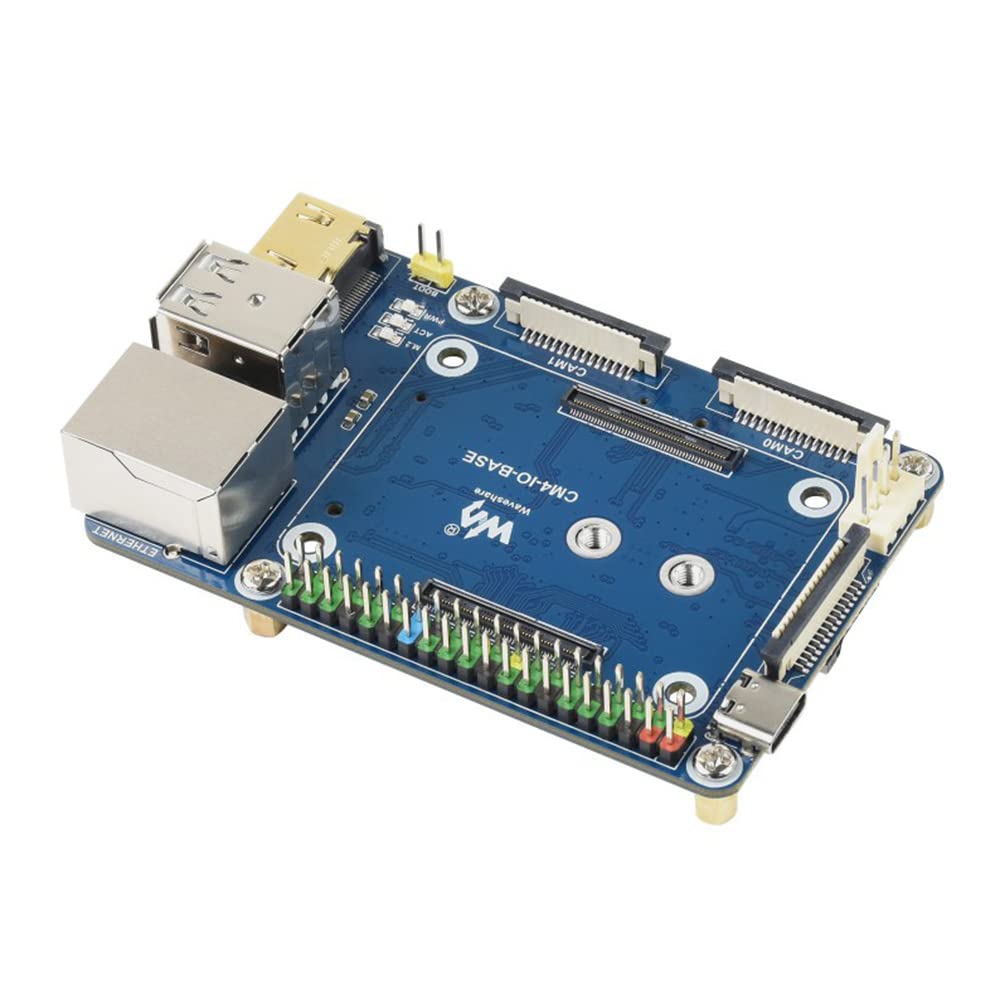 Mini IO Base Board for Raspberry Pi Compute Module 4 CM4, Onboard Multi Interfaces for Evaluating The Raspberry Pi CM4 Or Being Integrated Into End Products