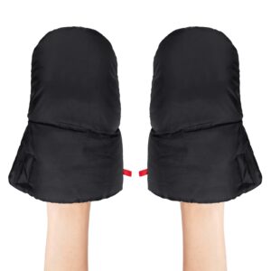 1 Pair Stroller Hand Muffs Thick Waterproof Warm Gloves Carts Compatible Hand Muffs Pram Stroller Accessory Hand Warmers