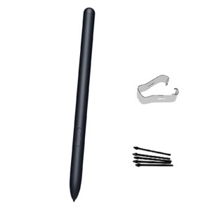 tab s7 pen stylus t870 t875 s pen replacement touch pen for samsung galaxy tab s7 pen sm-t870 t876b tab s7+ s pen t970 sm-t976b pen with free 5 tips (mystic black)