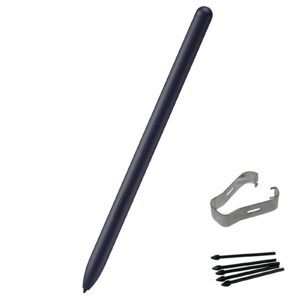 tab s7 s pen replacemen stylus pen for samsung galaxy tab tab s7 s7+ plus (ej-pt870) s8 s8+ s8 ultra touch pen + tips/nibs(without bluetooth)(mystic black)