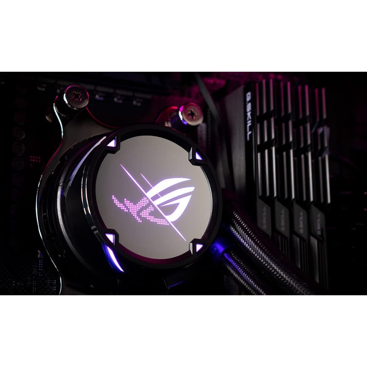 ASUS ROG Strix LC II 360 All-in-one AIO Liquid CPU Cooler 360mm Radiator, Intel LGA1700, 115x/2066 and AMD AM4/TR4 Support,Triple 120mm 4-pin PWM Fans