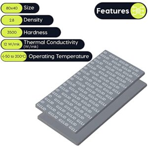 Gelid Solutions GP-Extreme 12W-Thermal Pad 80x40x1.5 (2pcs) Excellent Heat Conduction, Ideal Gap Filler. Easy Installation. 80x40x1.5 (2pcs)