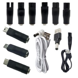 rgzhihuifz usb adapter is suitable for a variety of electric hairdressers, shavers, beauty instruments, purifiers, table lamps and others 5521 adapter，charging adapter for various small appliances…