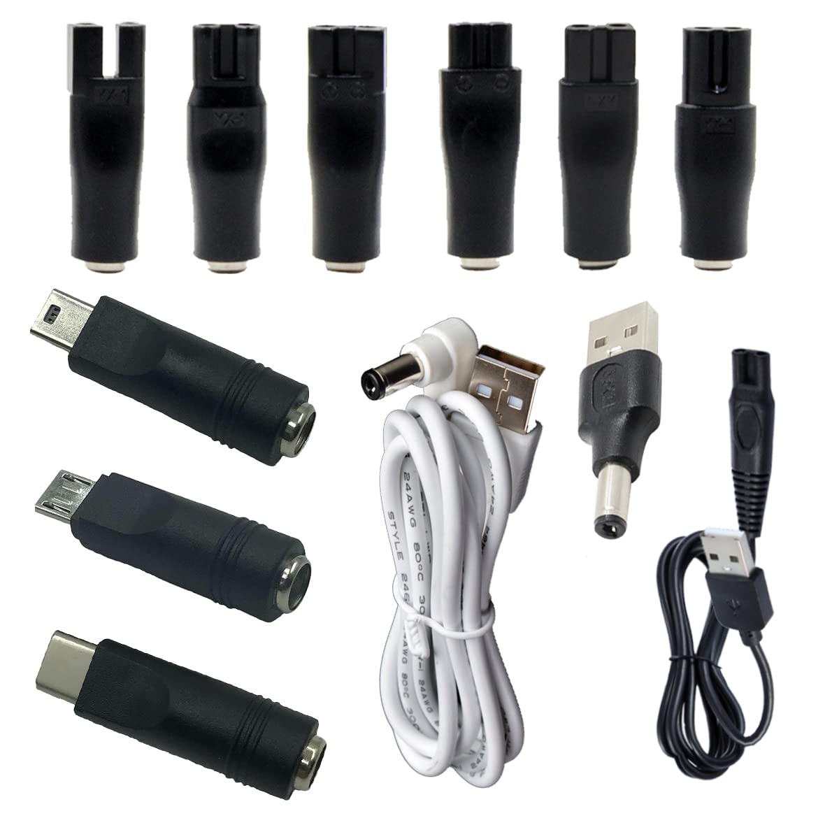 rgzhihuifz USB Adapter is Suitable for a Variety of Electric Hairdressers, shavers, Beauty Instruments, purifiers, Table Lamps and Others 5521 Adapter，Charging Adapter for Various Small appliances…