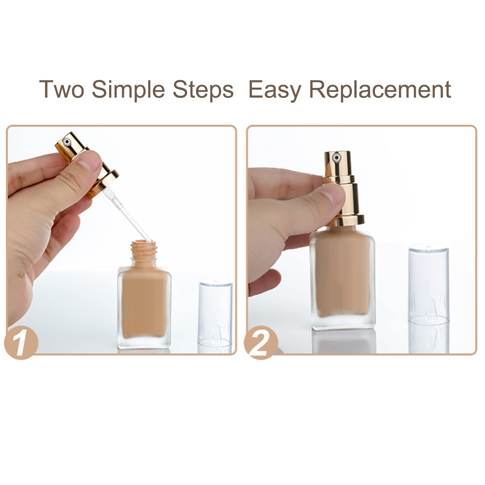 2Pack DW Foundation Pump for Double Wear Pump 30ML Vacuum Pump Head Press Dedicated