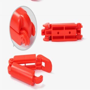 Seat Safety Belt Fitted Slip-Resistant Non Anti-Clip Strap Clamp Clip Suitable for Safety Reinforcement Necessary (Red)