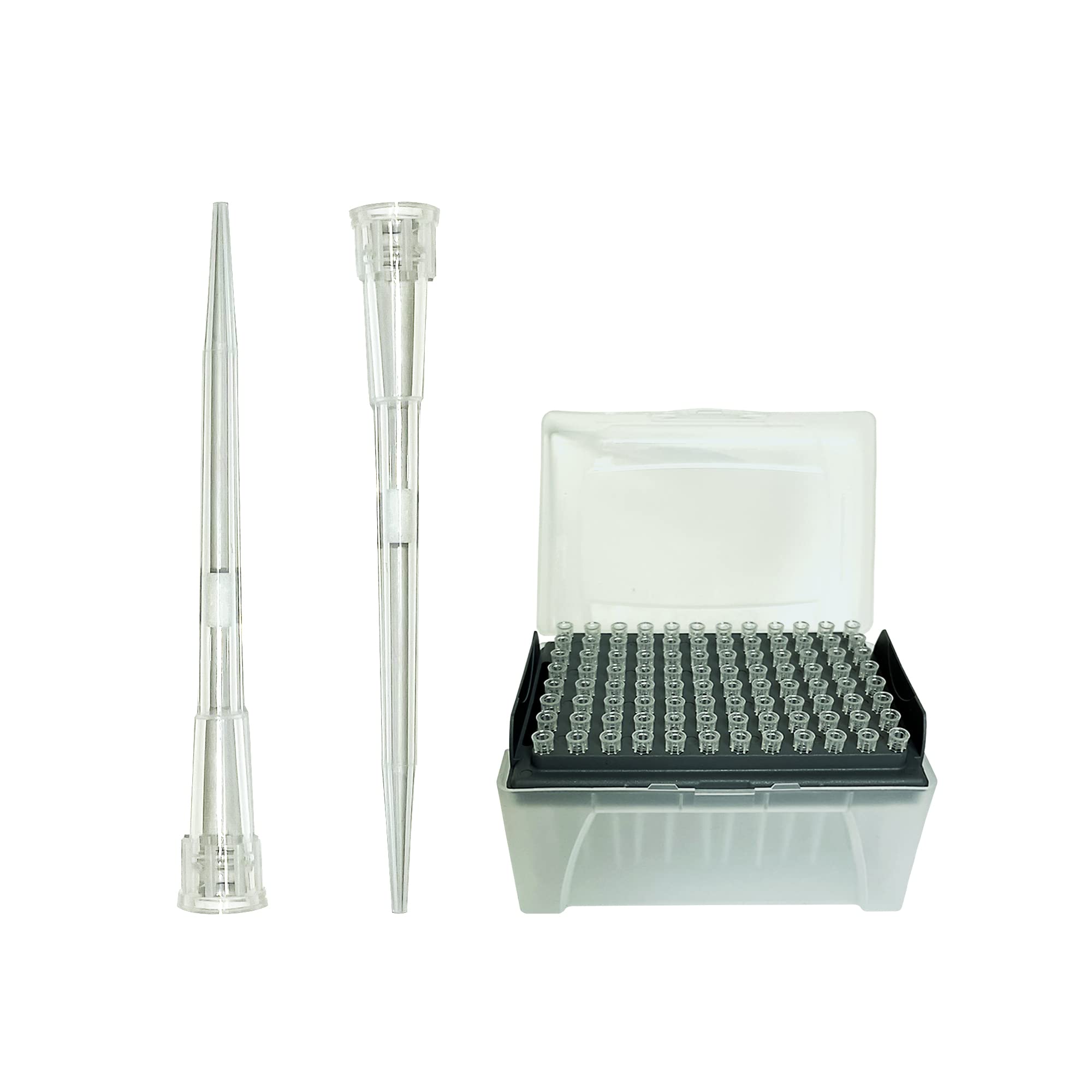 10ul Filtering Pipette Tips - Universal Filter Pipette Tips - Clear White, RNase, DNase, and DNA Free, Racked - 10 Racks, 96 Tips/Rack (10ul)