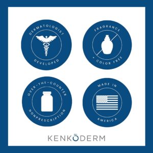 Kenkoderm Psoriasis Shampoo & Conditioner Bundle, Therapeutic Shampoo with 3% Salicylic Acid, 4 oz, Conditioner for Sensitive Hair & Skin, 8 oz. Dermatologist Developed, Fragrance & Color Free