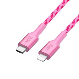 hrbzo charger cable [apple mfi certified] usb a to cable nylon braid 【1 pack 3ft】 compatible with iphone 13/13pro/12pro max/12pro/12/11pro max/11pro/11/xs and more