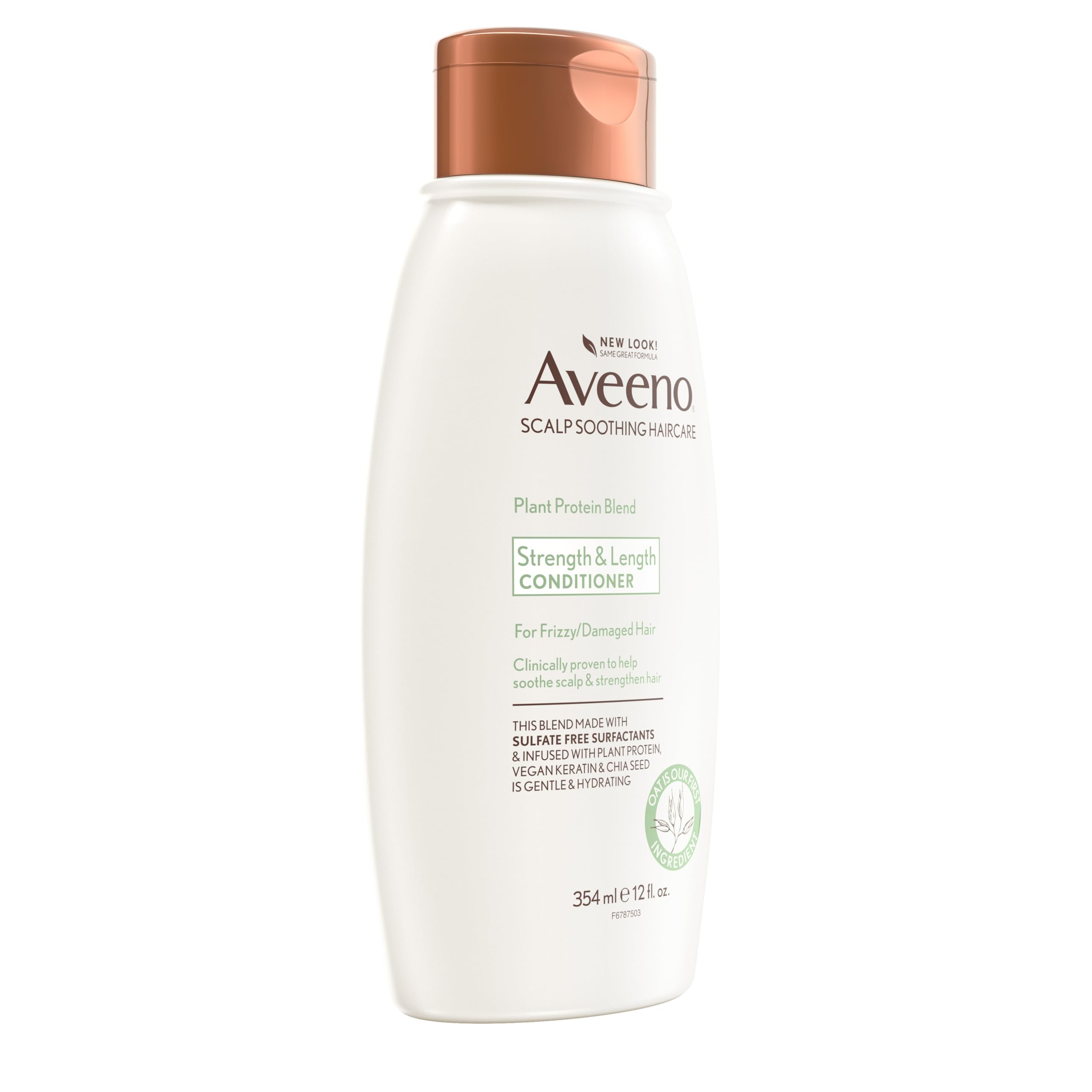 Aveeno Plant Protein Blend Conditioner, for Strong Healthy-Looking Hair, 12 fl oz