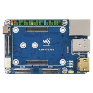 Mini IO Base Board for Raspberry Pi Compute Module 4 CM4, Onboard Multi Interfaces for Evaluating The Raspberry Pi CM4 Or Being Integrated Into End Products