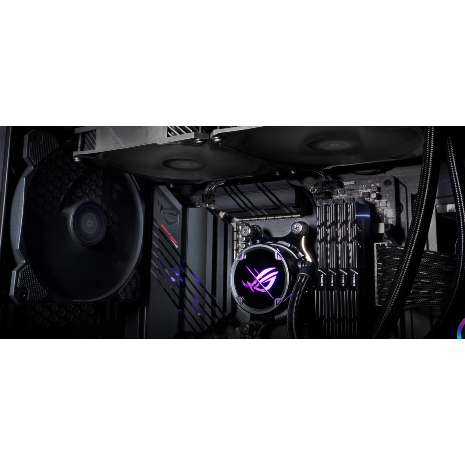 ASUS ROG Strix LC II 360 All-in-one AIO Liquid CPU Cooler 360mm Radiator, Intel LGA1700, 115x/2066 and AMD AM4/TR4 Support,Triple 120mm 4-pin PWM Fans