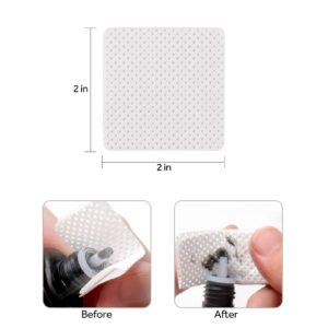 1600PCS Lint Free Nail Wipes Eyelash Extension Glue Wipes Lint Free Cleaning Cotton Cleanser Remover Makeup Cotton Pad Soft Nail Polish Remover Wipes