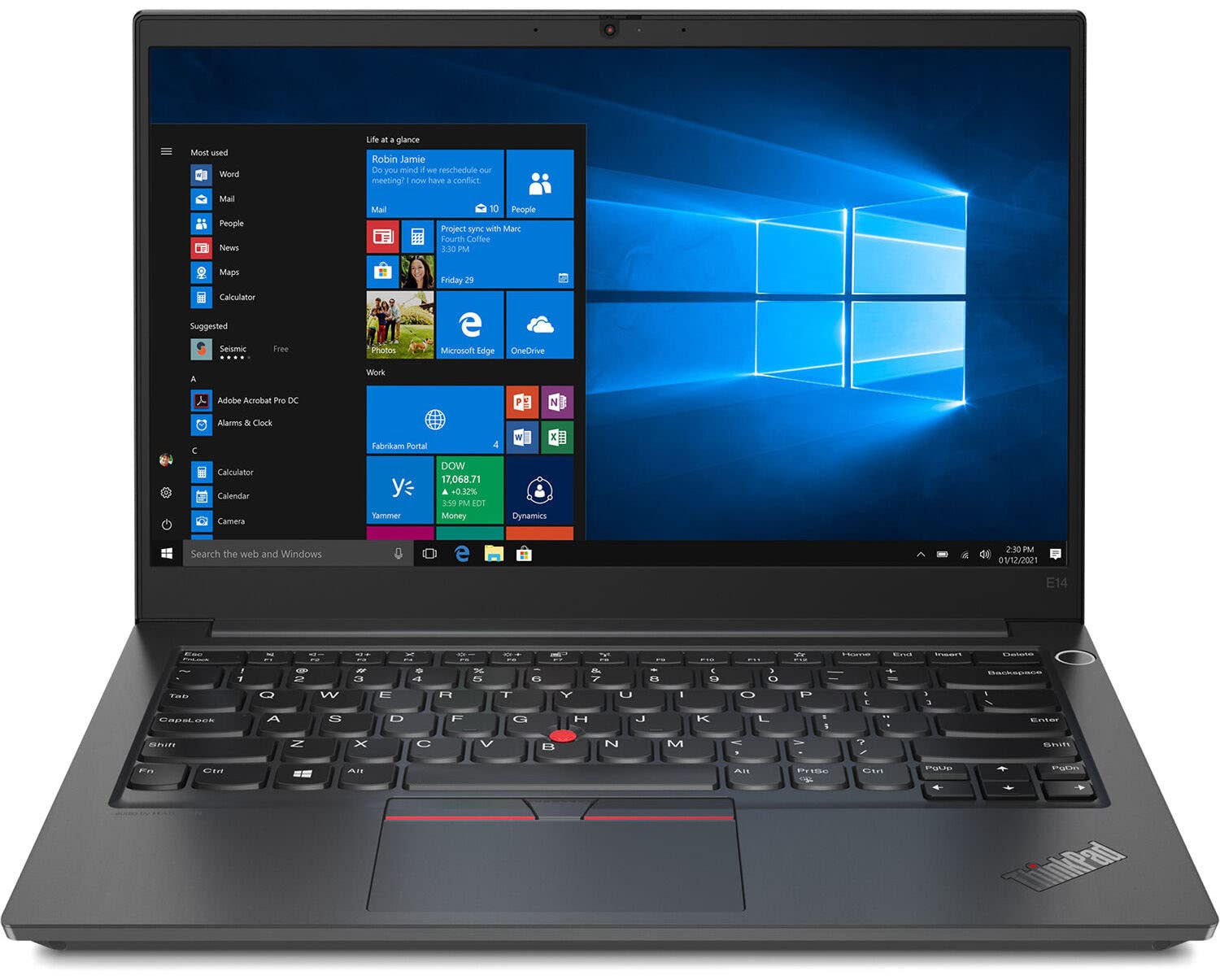 Lenovo ThinkPad E14 Gen 3 Business Laptop 14.0" FHD Display (AMD Ryzen 5 5500U 6-Core, 16GB RAM, 512GB PCIe SSD, AMD Radeon,WiFi 6, Bluetooth 5.2, Webcam, Win 11 Pro) with Hub