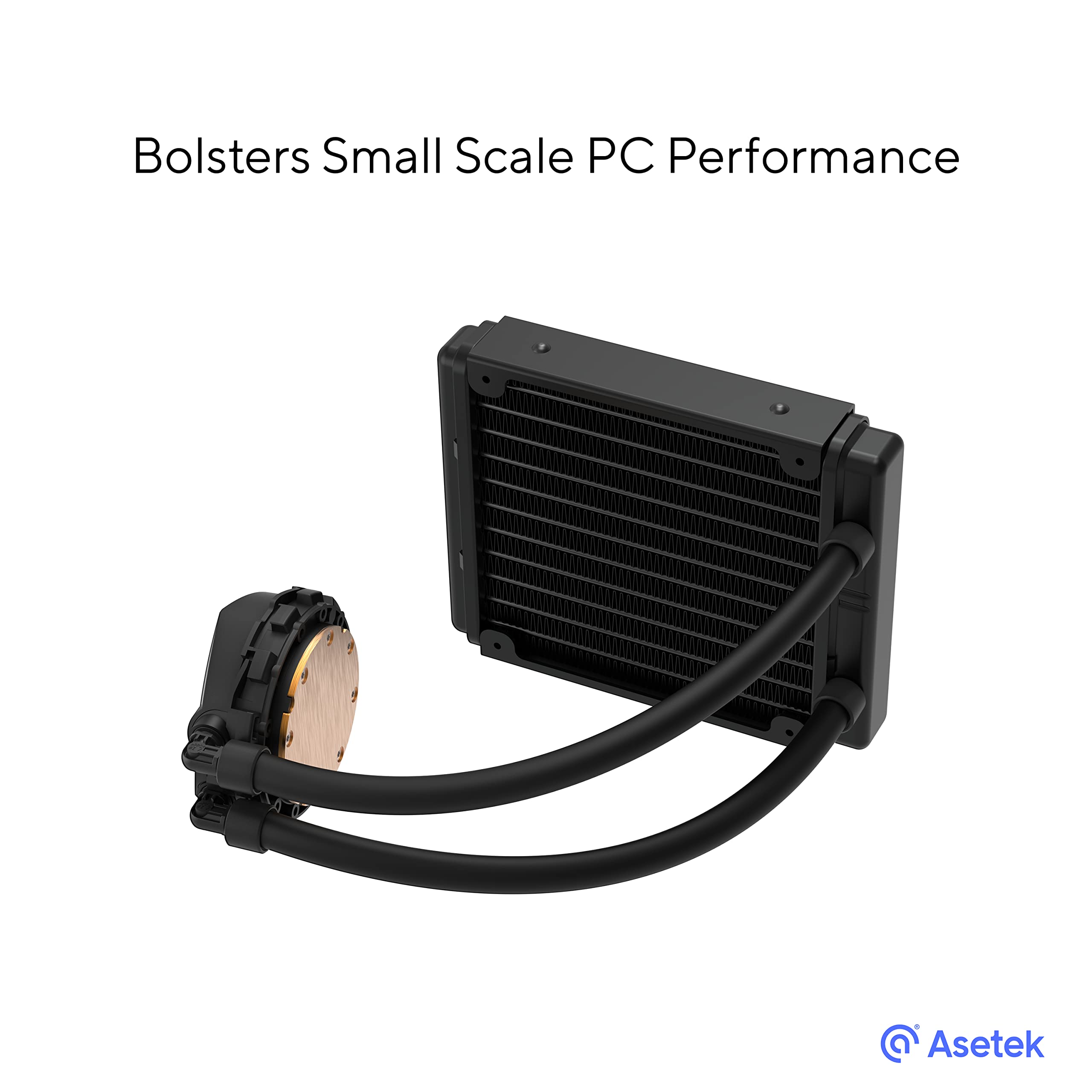 645LT SFF AIO CPU Cooler from Asetek, High Performance 92mm All-in-One Water Cooler Tailored for Small Form Factor Builds; Dan Cases A4-SFX Certified; 2-Year Warranty