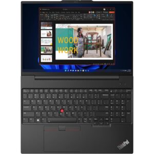 Lenovo ThinkPad E16 Gen 1 16.0" FHD IPS + WVA Business Laptop (Intel i7-1355U 10-Core, 24GB RAM, 512GB PCIe SSD, Intel Iris Xe, WiFi 6, Backlit KYB, FP Reader, BT 5.2, Thunderbolt 4, Win11P) w/Hub