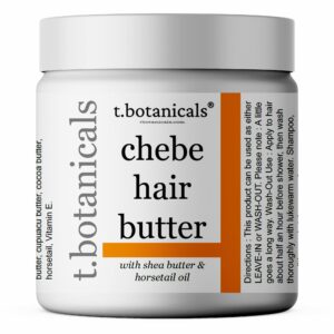 chebe hair butter for growth, thickening and nourishment - ayurvedic formulation with horsetail (lavender, 8 oz)