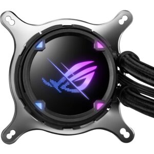 ASUS ROG Strix LC II 240 ARGB All-in-one AIO Liquid CPU Cooler 240mm Radiator, Intel LGA1700, 115x/2066 and AMD AM4/TR4 Support,2X 120mm 4-pin PWM Addressable RGB Radiator Fans