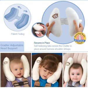 Debaishi Adjustable Baby Headrest Stroller Safety Pillow,Soft Head Neck Support, Best Headrest for Car Seat,Banana U-Shape Children Travel Headrest Head Protection Pillow