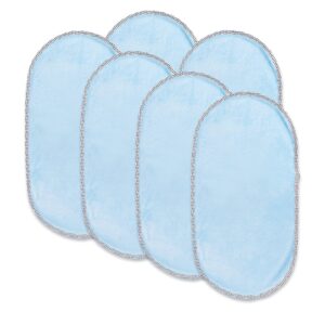 waterproof changing pad liners 6 packs，washable reusable changing pad liners,portable soft baby changing table liners for boys girls,23.6"x 11.8"blue