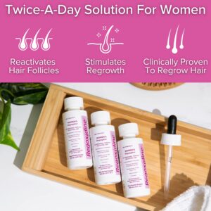 Regoxidine Women's Minoxidil Topical & Foam Helps Restore Top of Scalp Hair Loss and Support Hair Regrowth with Unscented Topical Treatment for Thinning Hair (2% Topical 3-Month Supply)