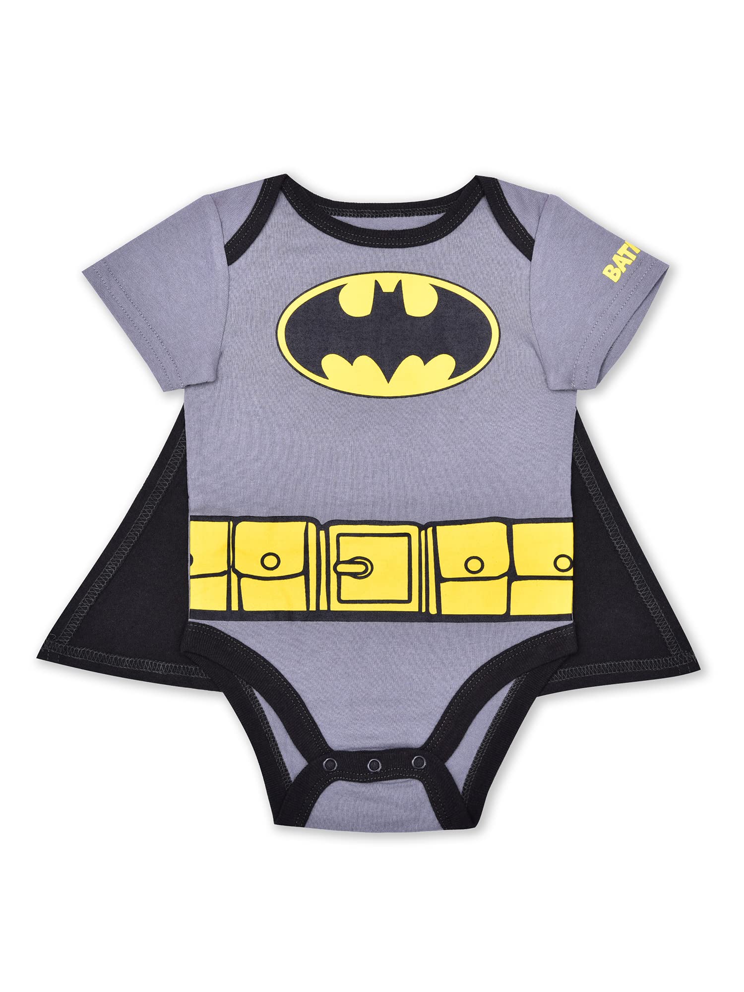 Warner Bros. The Flash, Superman, and Batman Baby Boys Short Sleeve Bodysuit and Pants Set for Newborns and Infants