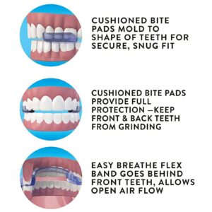 BALITY Anti Grinding Dental Guard, Silicone Breathable Flexible Belt Sleeping Tooth Guard Ultra Thin Night Clenching Tooth Guard for Dental Night Guard