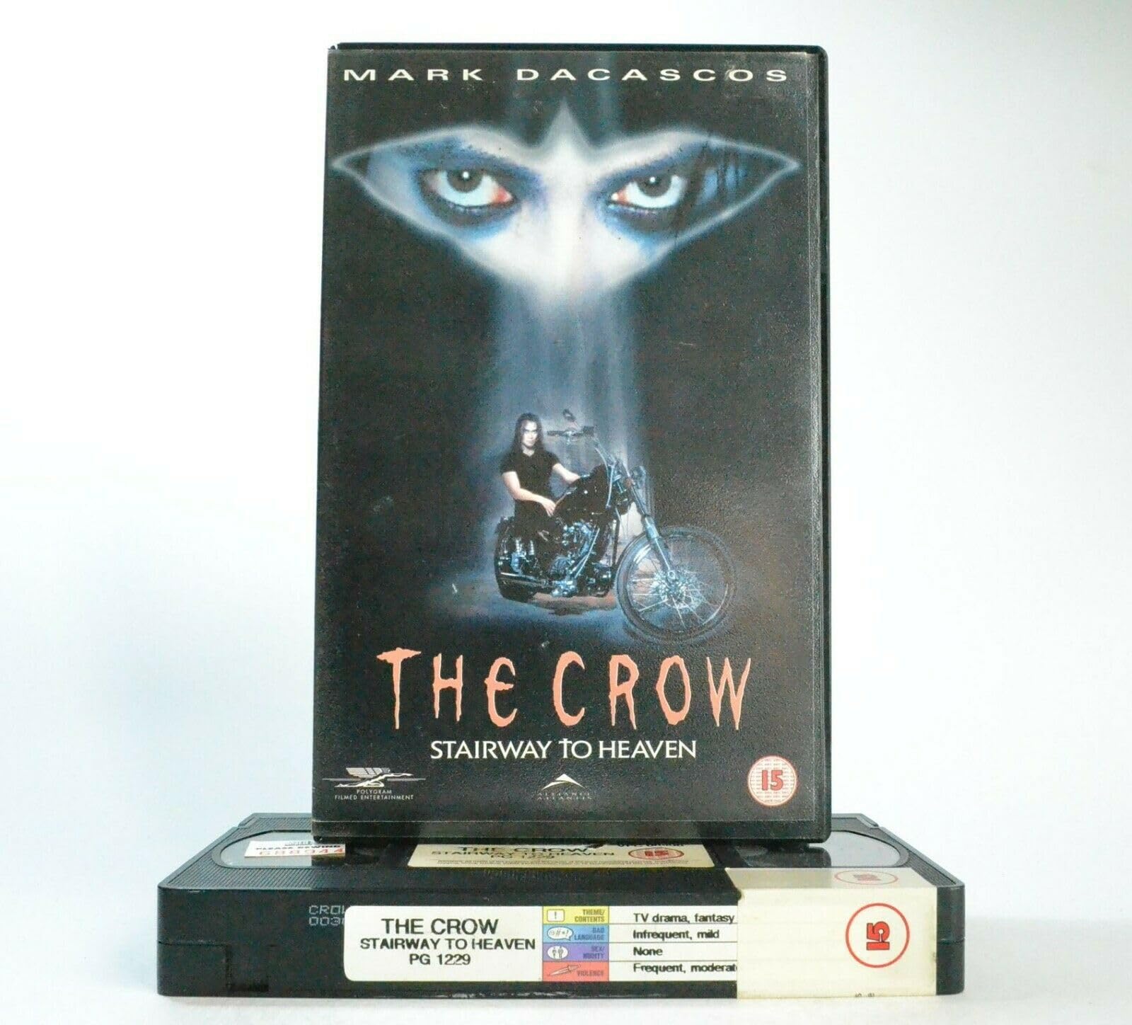 The Crow: Stairway To Heaven - T.V. Movie - V.Rare Large Box - M.Dacascos - VHS