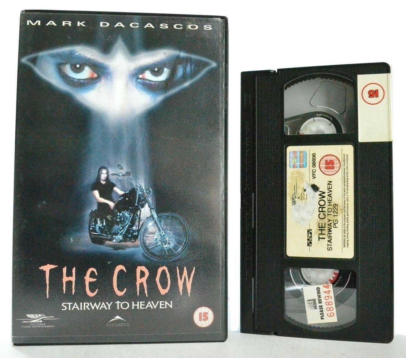 The Crow: Stairway To Heaven - T.V. Movie - V.Rare Large Box - M.Dacascos - VHS