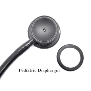 Adult + Pediatric Diaphragm Replacement - Fits Classic III (3) and Cardiology IV Stethoscopes + 2 Extra Ear Pieces, Compatible with Littmann and Other Stethoscopes