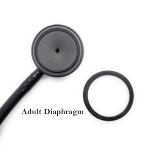 Adult + Pediatric Diaphragm Replacement - Fits Classic III (3) and Cardiology IV Stethoscopes + 2 Extra Ear Pieces, Compatible with Littmann and Other Stethoscopes