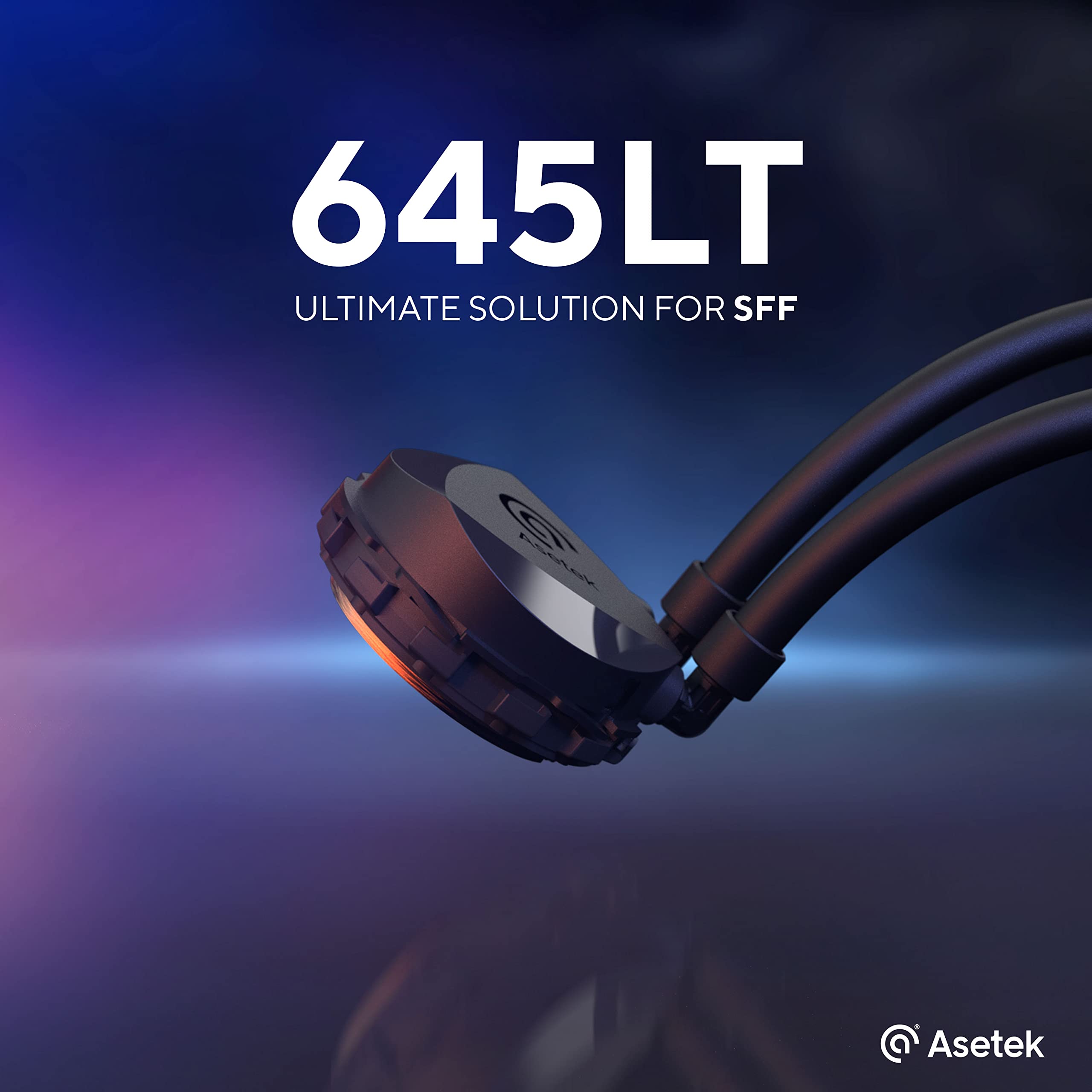 645LT SFF AIO CPU Cooler from Asetek, High Performance 92mm All-in-One Water Cooler Tailored for Small Form Factor Builds; Dan Cases A4-SFX Certified; 2-Year Warranty