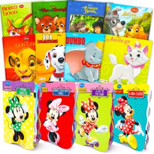 disney books for kids 12 pack disney minnie mouse bedtime stories for toddlers kids -- bundle of 12 disney books (4 board books, 8 storybooks)