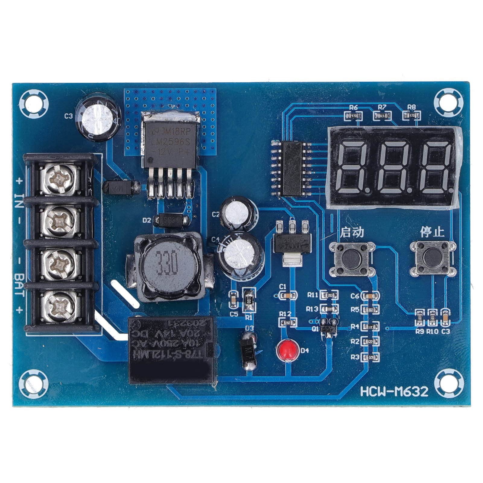 Battery Charging Control Module DC10?30V HCW-M632 Charging Control Module Controller Board for 12?24V Battery