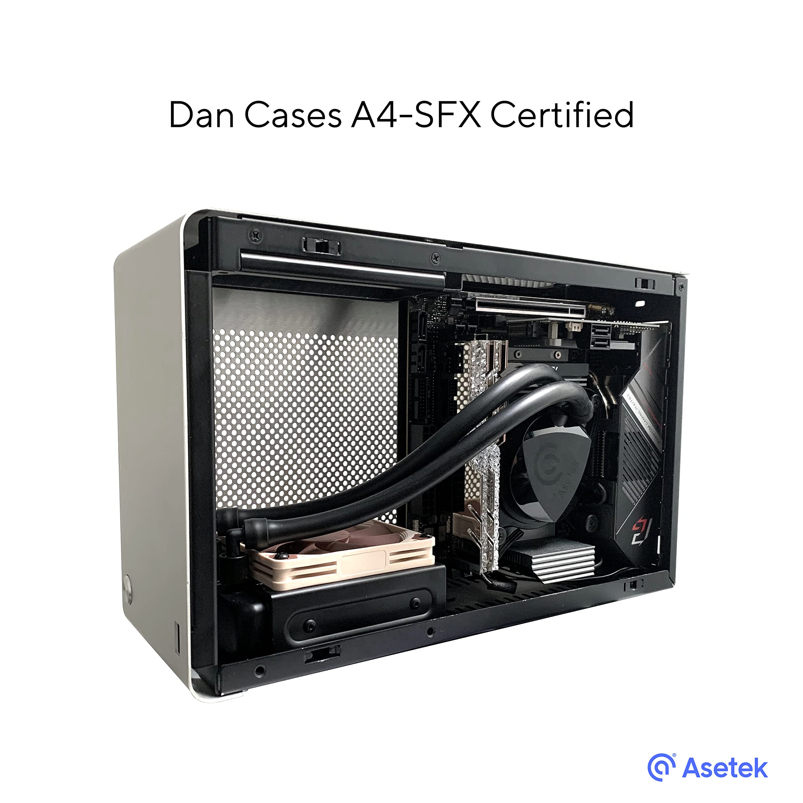 645LT SFF AIO CPU Cooler from Asetek, High Performance 92mm All-in-One Water Cooler Tailored for Small Form Factor Builds; Dan Cases A4-SFX Certified; 2-Year Warranty