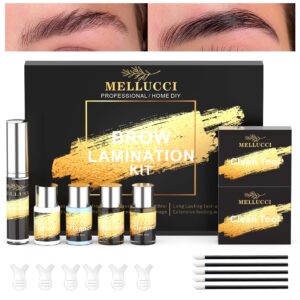 mellucci eyebrow lamination kit professional brow perm kit for diy use at home long lasting