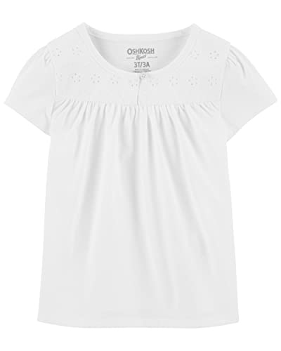 OshKosh B'Gosh baby girls Top Blouse, Ivory, 2 US