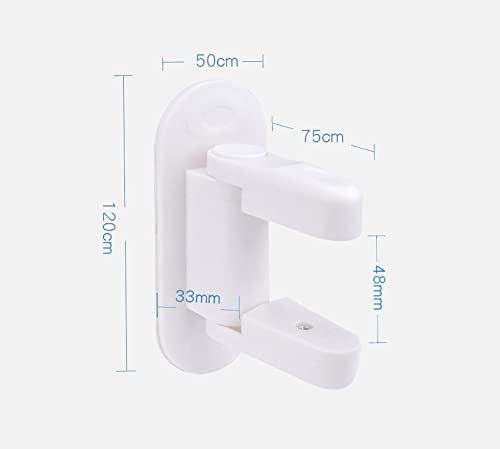 4 Pack Child Proof Door Lever Lock, Door Handle Lock 3m Strong Adhesive Baby Door Lock No Drilling Child Safety Durable ABS Simple Install, No Tools Needed, white