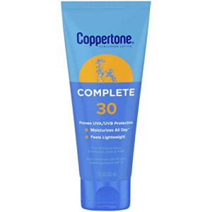 coppertone complete sunscreen lotion, spf 30 sunscreen, 7 oz