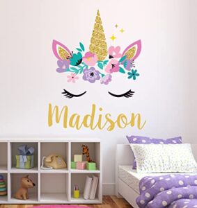 kyle cornhole unicorn wall decals custom name wall decal unicorn wall art with name kids nursery girls room custom name unicorn wall art unicorn name wall decor vinyl (ln03)