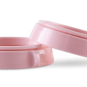 ROMIRUS Bottle Collars Rings Replacement for Comotomo Baby Feeding Bottles, 4 Count (Pink)