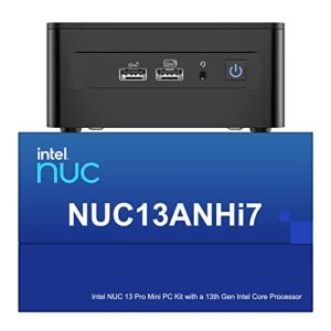 geek+ nuc 13 pro nuc13anhi7 arena canyon mini pc, core i7-1360p, 8gb ram, 256gb ssd, mini computer win 11 pro für business home office, unterstützung 8k/4k quad display/wifi 6e/bt 5.3/thunderbolt 4