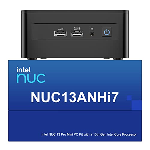 GEEK+ NUC 13 Pro NUC13ANHi7 Arena Canyon Mini PC, Core i7-1360P, 8GB RAM, 256GB SSD, Mini Computer Win 11 Pro für Business Home Office, Unterstützung 8K/4K Quad Display/WiFi 6E/BT 5.3/Thunderbolt 4