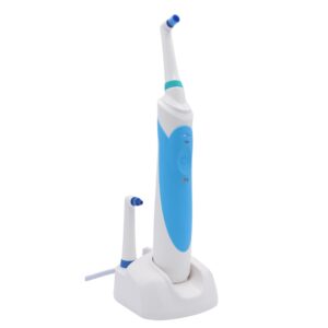 rotadent procare professional rotary toothbrush with dock charger, 2 brush heads included and 1 year warranty