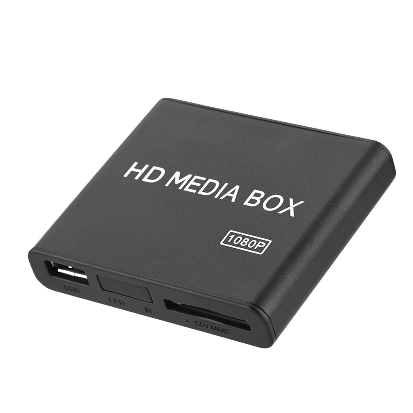 HDMI Media Player, 1080P Stereo Surrounding Media Player Center 1080P AVYPrPbHDMI, Compatible SDMMC Cards, USB Devices U Disk (US Plug)