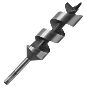 phituoda 1-1/2" x 8" wood auger drill bit with 3/8 inch hex shank, perfect for soft & hard wood, plastic, drywall, pvc