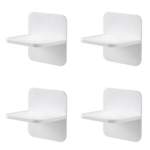 4 packs adhesive furniture anchors no drill, anti tip furniture wall anchors for baby proofing, secure bookshelf dresser shelf cabinet to wall for child safety - removable,no screw